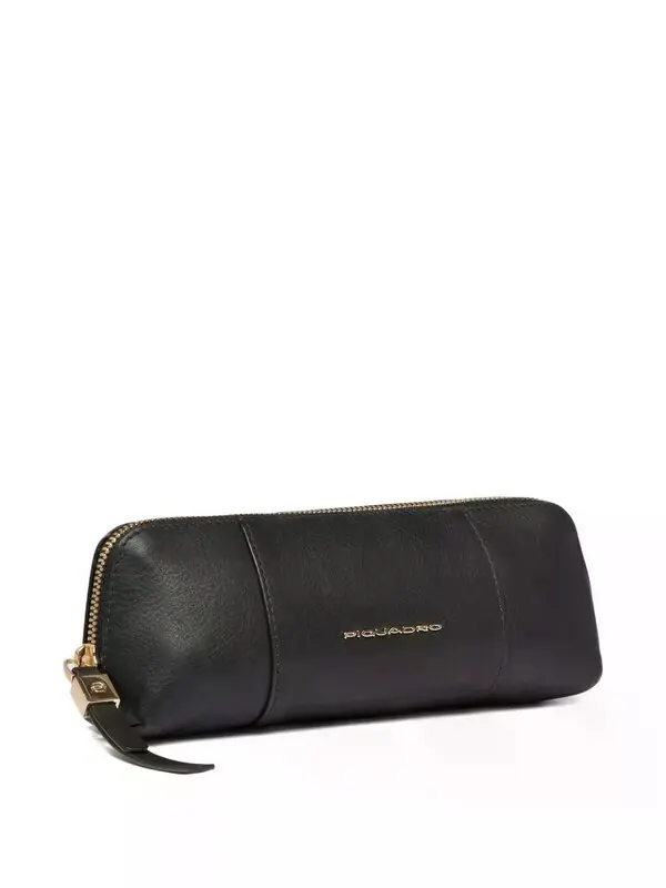 PIQUADRO Leather Zip Pen Case
