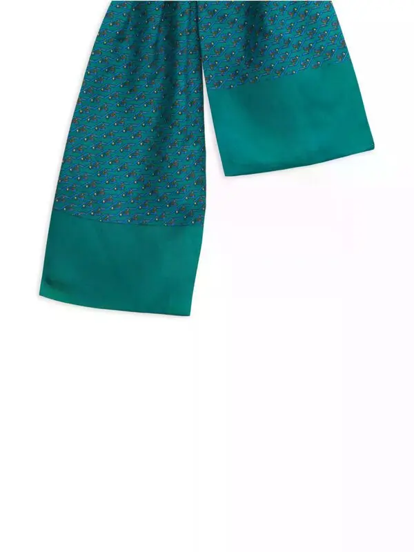 Hermès 2000s Jockey-print Silk Scarf