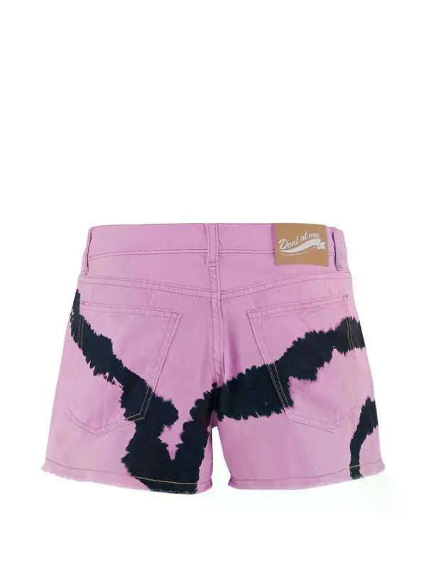 DON'T @ ME Tie-dye Denim Shorts