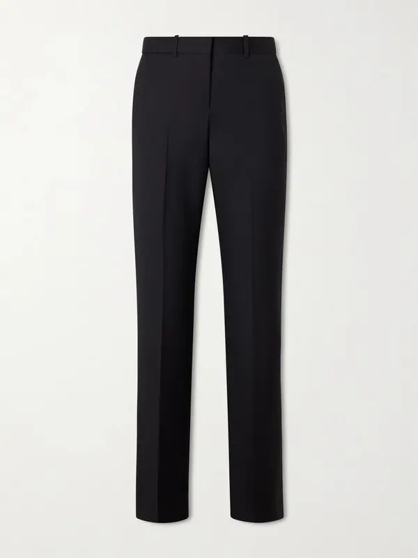 Givenchy Pinstriped Wool Tapered Trousers - Black