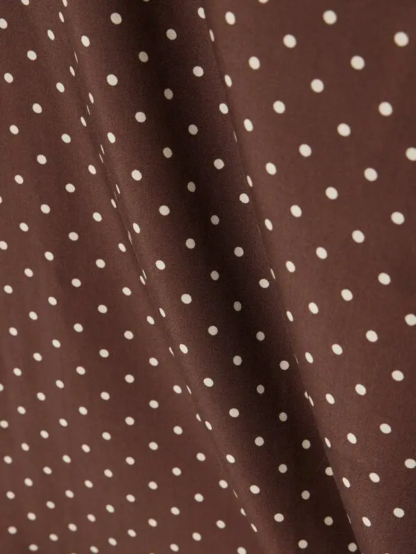 Posse Evie Polka-dot Tencel™ Lyocell Mini Dress