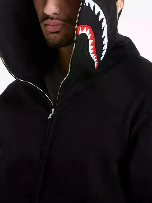 A BATHING APE Full-zip Hoodie With Shark Detail
