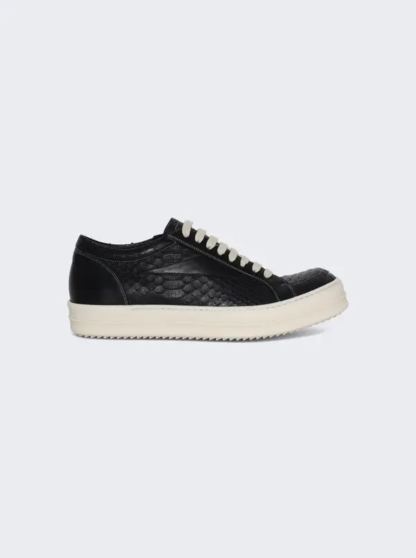 Rick Owens Temple Vintage Python Sneakers - Black