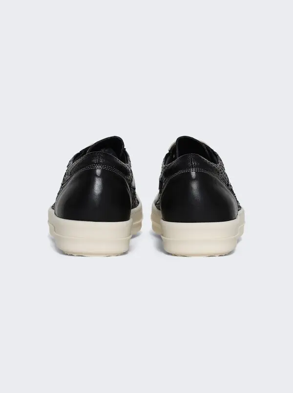 Rick Owens Temple Vintage Python Sneakers - Black