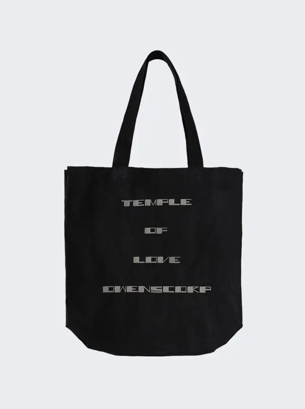 Rick Owens Canvas Tote Bag And Pearl - Black