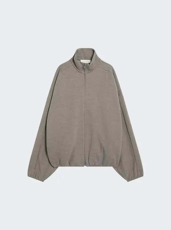 Fear Of God Modern Fit Fleece Track Jacket Homestead Heather - Grey