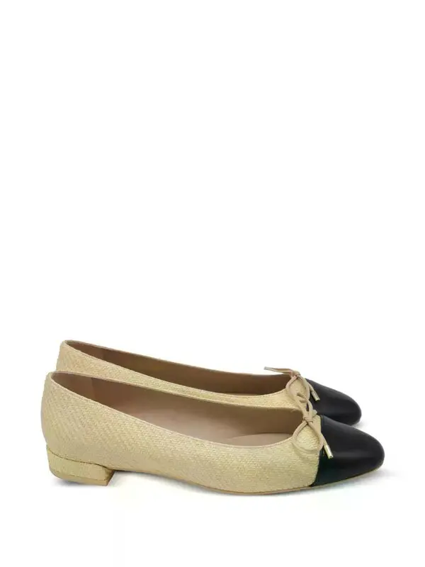 STUART WEITZMAN Raffia Ballet Flats