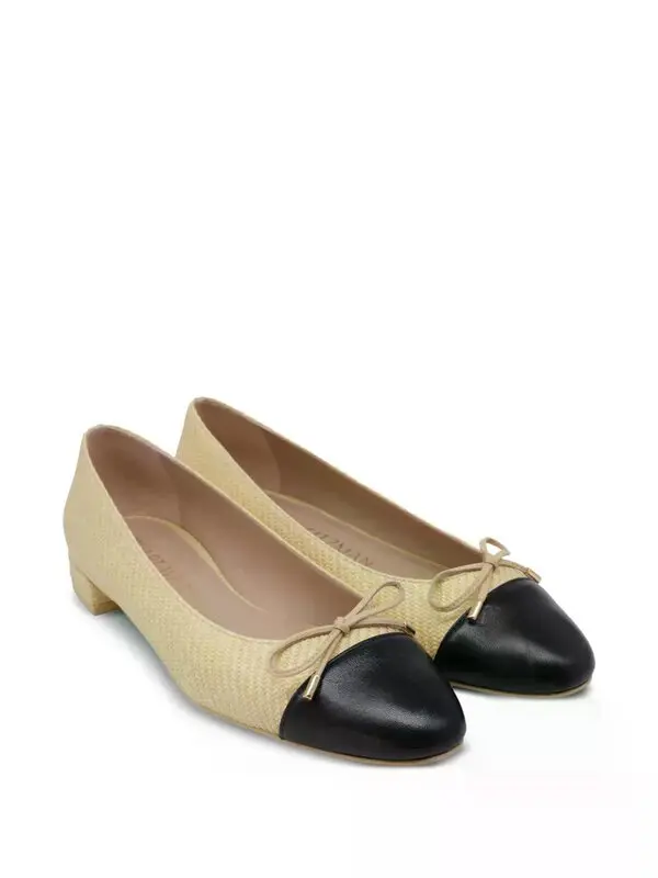 STUART WEITZMAN Raffia Ballet Flats