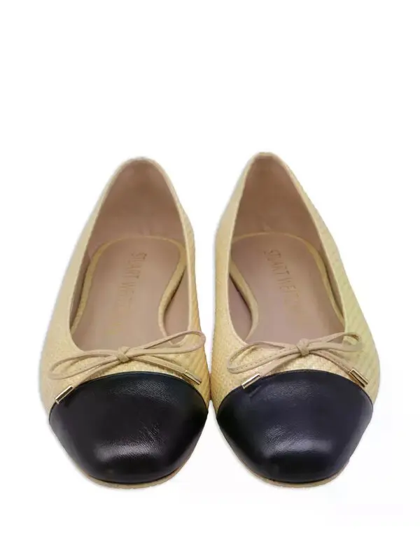 STUART WEITZMAN Raffia Ballet Flats