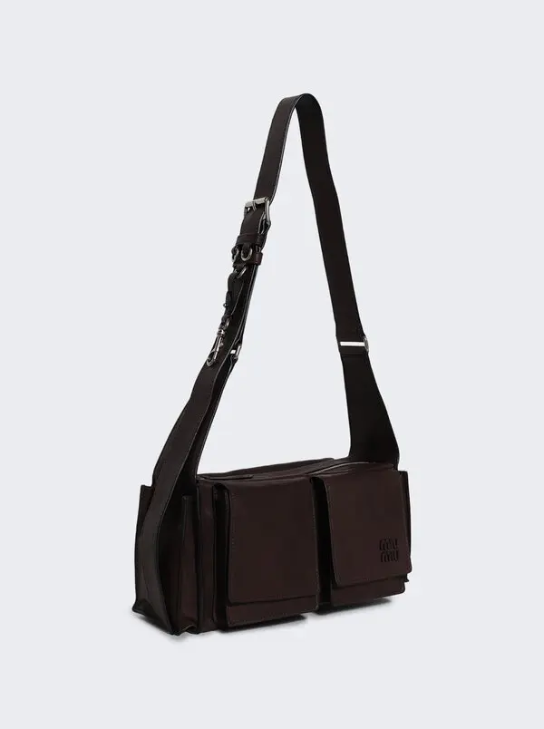 Miu Miu Nappa Leather Shoulder Bag - Brown