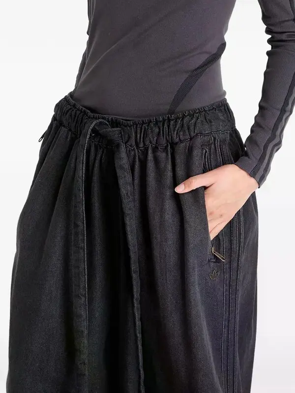 Adidas Wide Leg Denim Trackpants