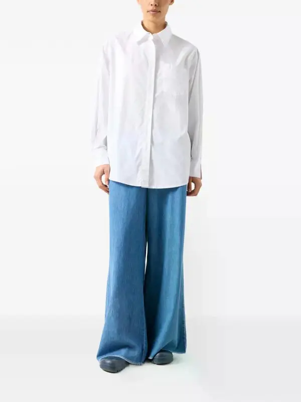 American Vintage Elasticated Waist Wide Leg Jeans