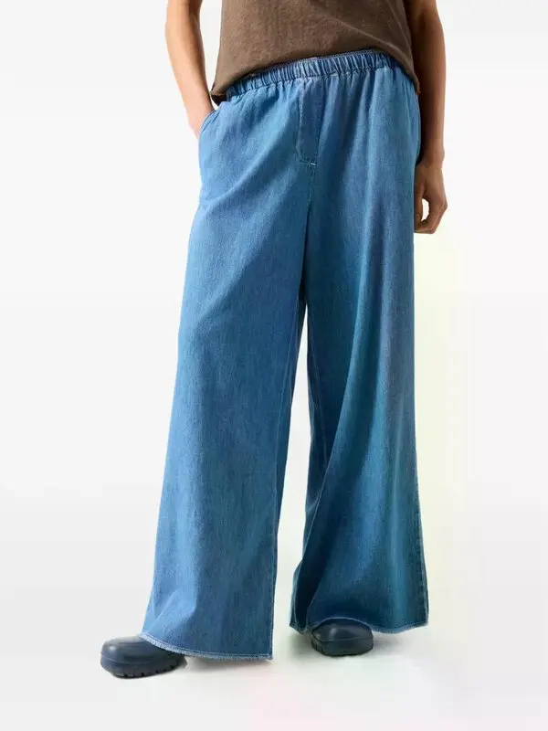 American Vintage Elasticated Waist Wide Leg Jeans