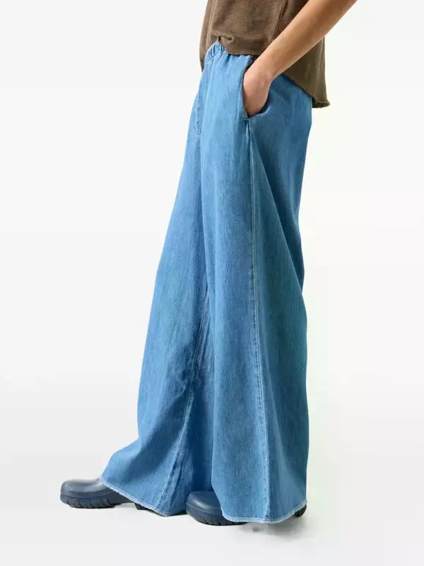 American Vintage Elasticated Waist Wide Leg Jeans