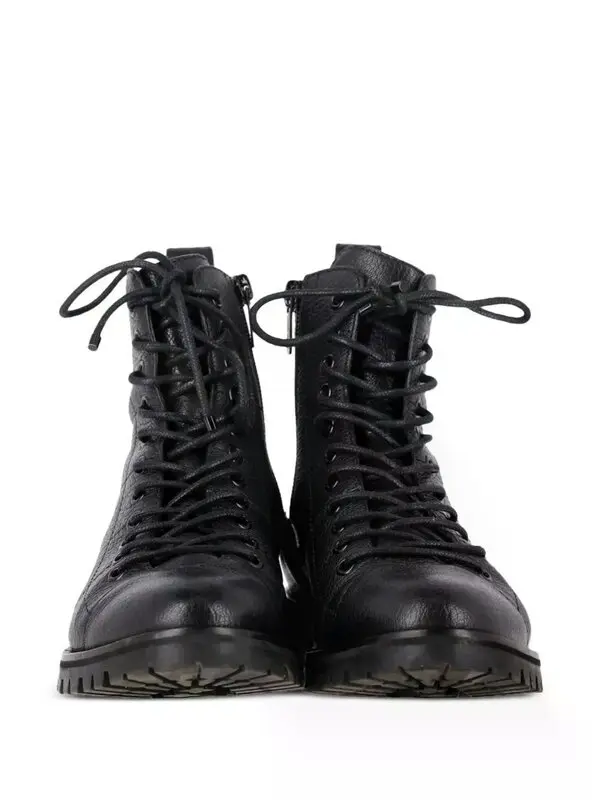 JIMMY CHOO Leather Lace-up Ankle Boots