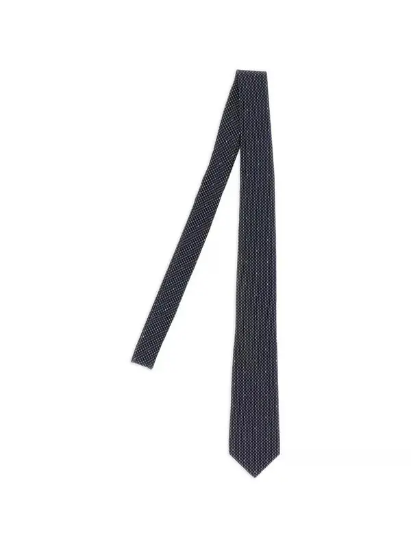 Saint Laurent Embellished Neck Tie - Blue