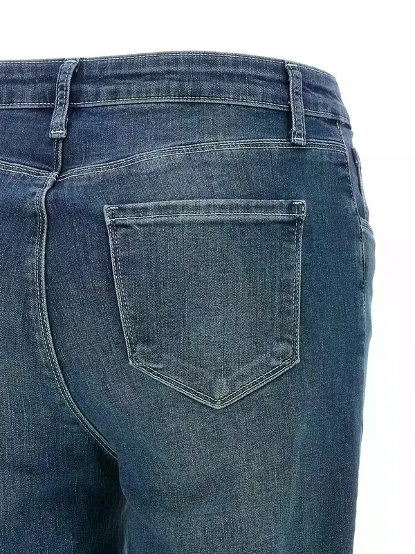 L'Agence Flared Stone-washed Jeans