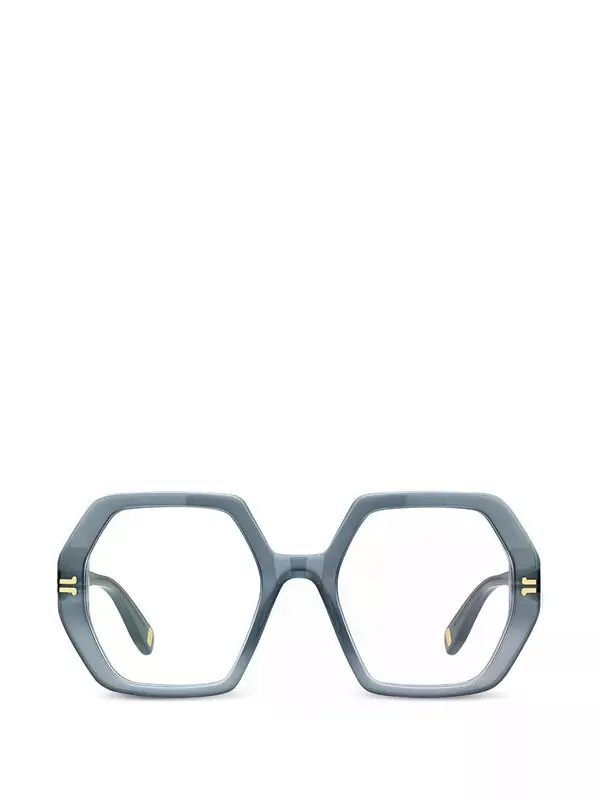 Marc Jacobs Geometric Frame Eyeglasses - Blue
