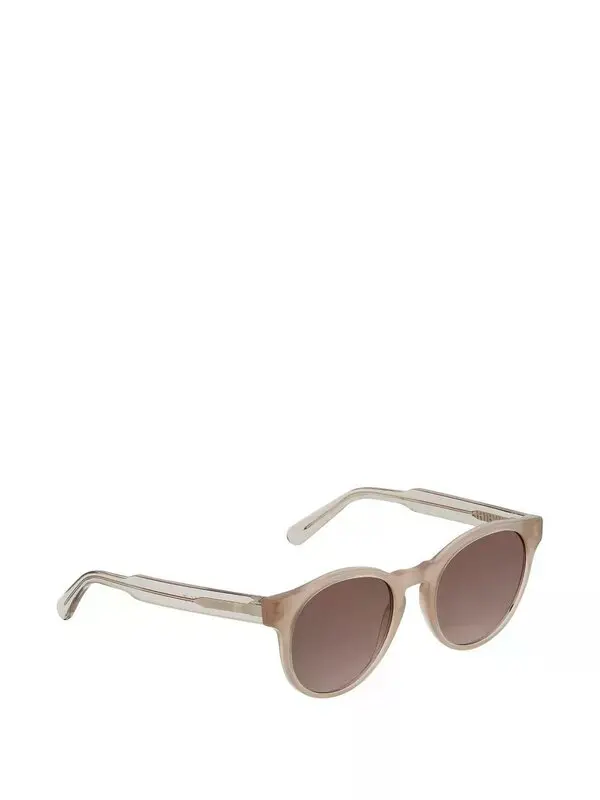 FERRAGAMO Full Rim Round Sunglasses - Neutrals