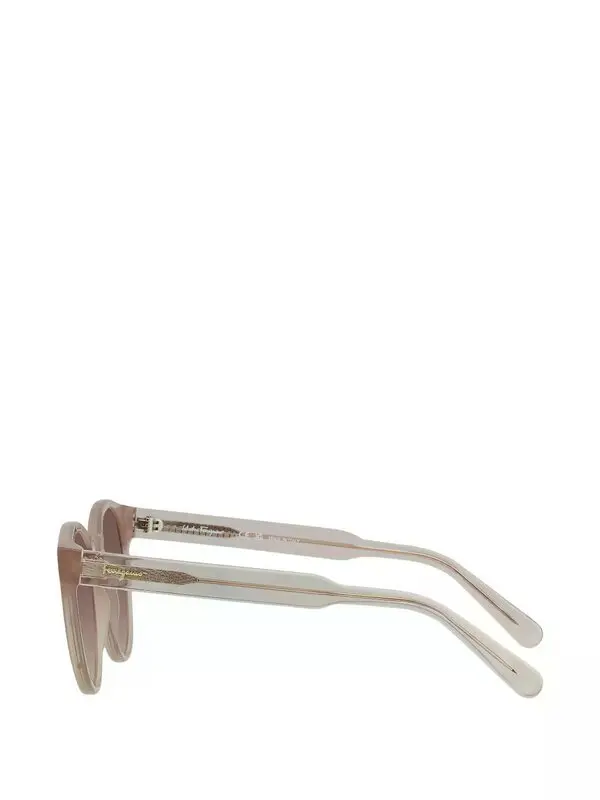 FERRAGAMO Full Rim Round Sunglasses - Neutrals