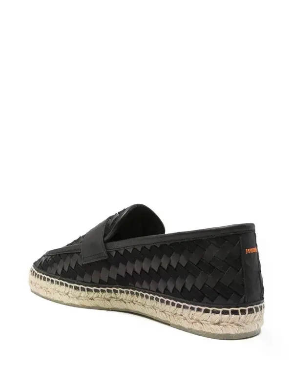 CastaÑer Woven Penny Espadrilles - Black