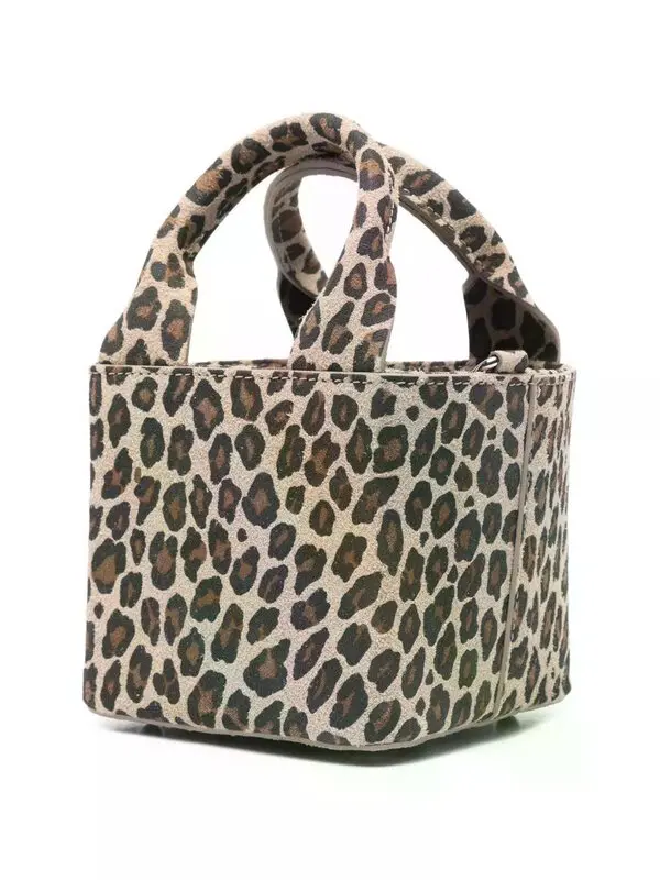 D.a.t.e. Cubo Leopard-print Tote