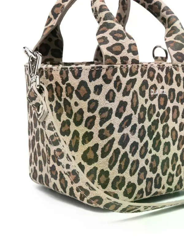 D.a.t.e. Cubo Leopard-print Tote