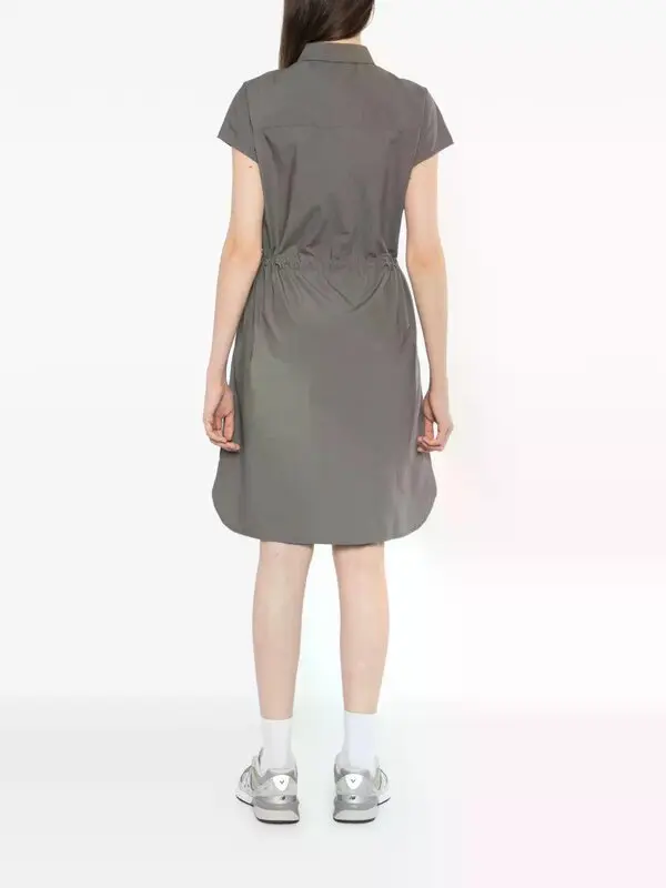 AGNES B. Embroidered-logo Shirt Dress