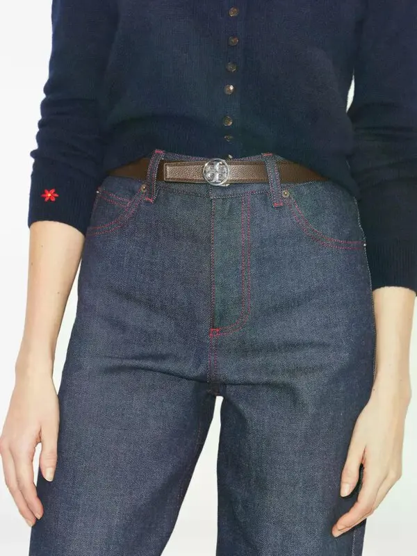 Tory Burch Miller Reversible Belt - Brown