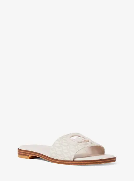 Michael Kors Carissa Logo Slide Sandal - Natural