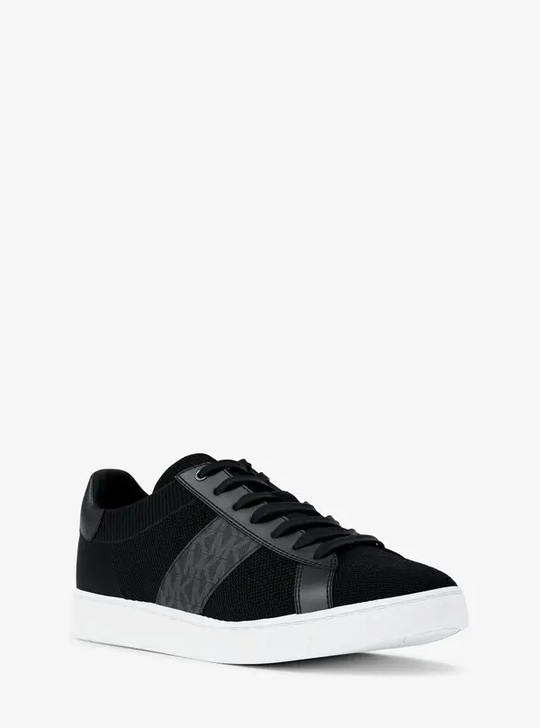 Michael Kors Jacob Mixed-media Sneakers - Black