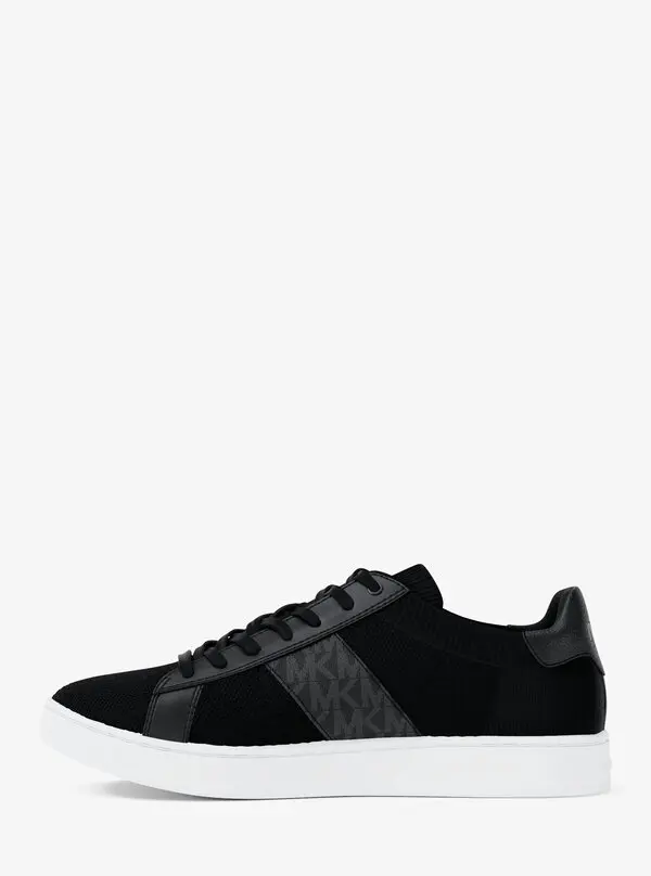 Michael Kors Jacob Mixed-media Sneakers - Black