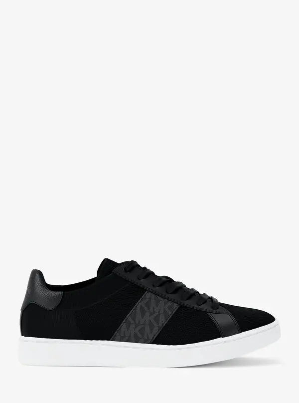 Michael Kors Jacob Mixed-media Sneakers - Black