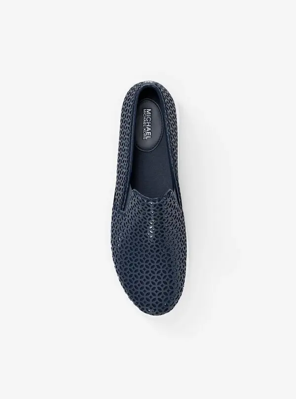 Michael Kors Keaton Perforated Slip-on Sneaker - Blue