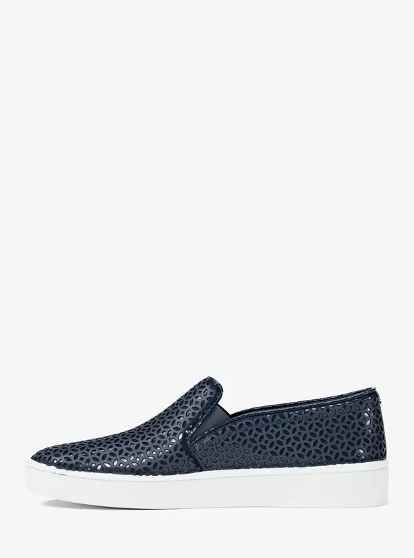 Michael Kors Keaton Perforated Slip-on Sneaker - Blue