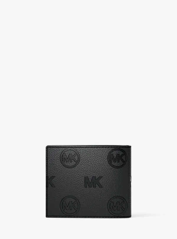 Michael Kors Cooper Logo Debossed Billfold Wallet With Passcase