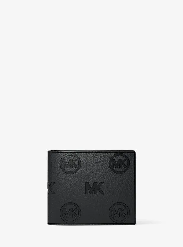 Michael Kors Cooper Logo Debossed Billfold Wallet With Passcase