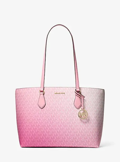 Michael Kors Large Signature Logo Tote Bag - Pink