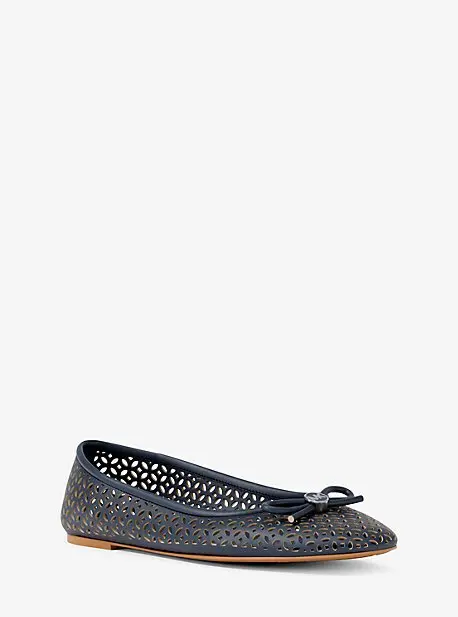 Michael Kors Savannah Perforated Ballet Flat - Blue