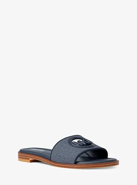 Michael Kors Carissa Denim Slide Sandal - Blue