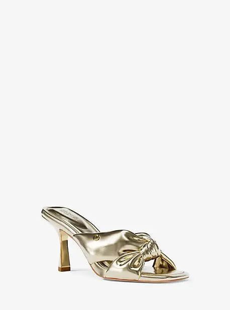 Michael Kors Elena Metallic Sandal - Gold