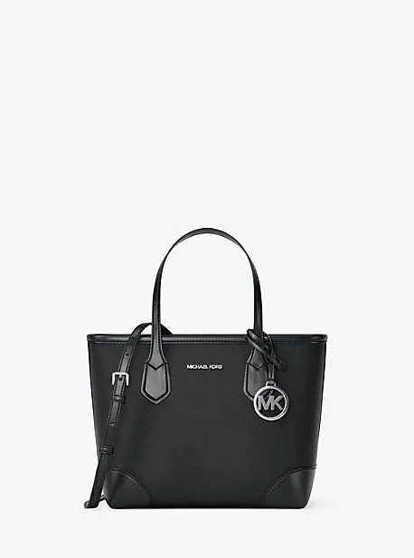 Michael Kors Eva Extra-small Saffiano Leather Convertible Tote Bag - Black