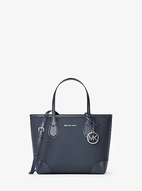 Michael Kors Eva Extra-small Saffiano Leather Convertible Tote Bag - Blue