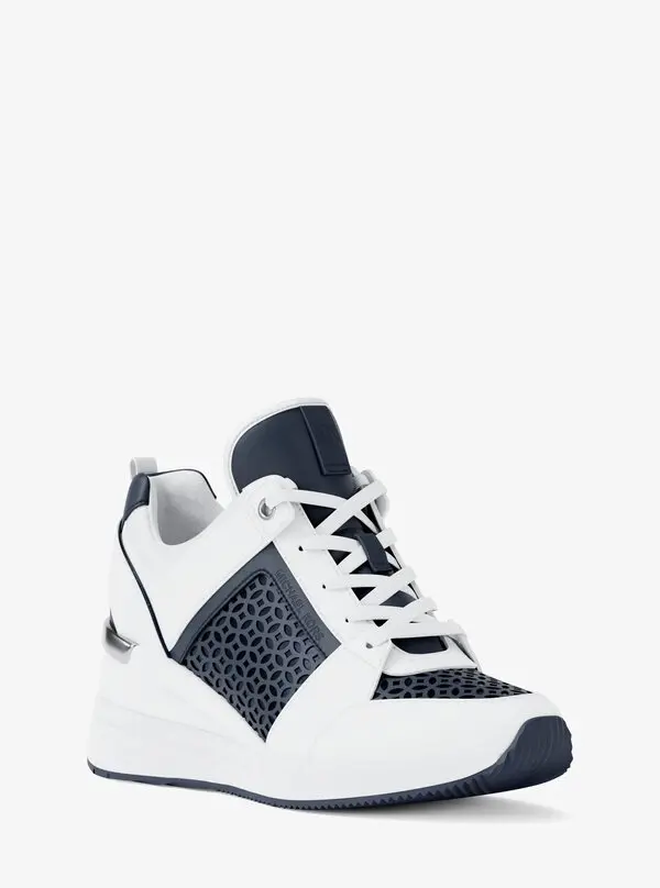 Michael Kors Georgie Perforated Trainer - Blue