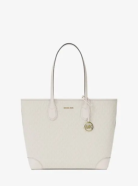 Michael Kors Eva Large Signature Logo Tote Bag - Natural
