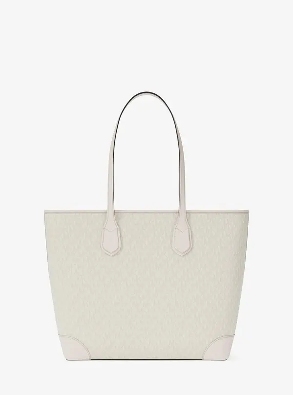 Michael Kors Eva Large Signature Logo Tote Bag - Natural