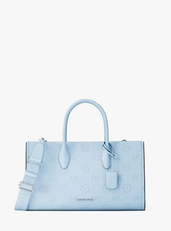 Michael Kors Mirella Medium Logo Debossed Satchel