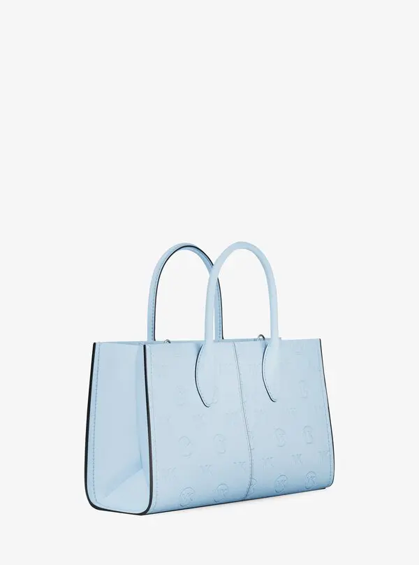 Michael Kors Mirella Medium Logo Debossed Satchel