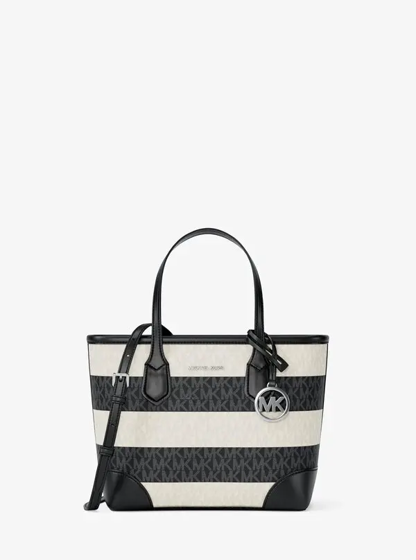 Michael Kors Eva Extra-small Signature Logo Convertible Crossbody Bag - Black