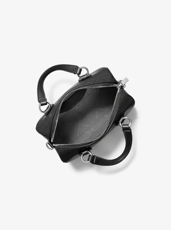 Michael Kors Grayson Small Pebbled Leather Crossbody Bag - Black